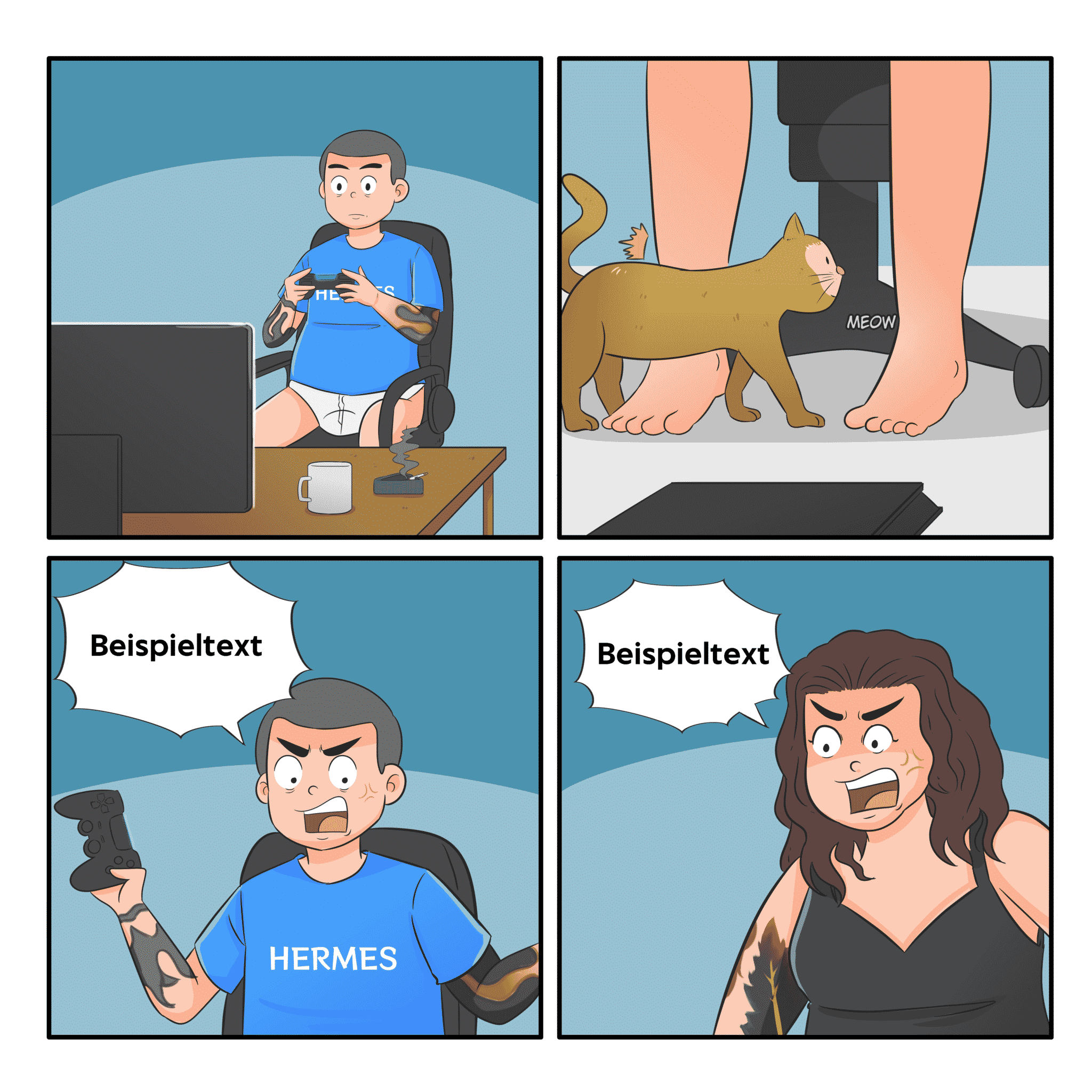 Lass uns deine Idee als Cartoon Comic zeichnen lassen | Eigenes Comic